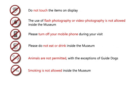 Museum rules - Museo del TurrónMuseo del Turrón